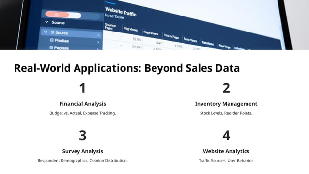 Pivot Tables and Pivot Charts: Data Summarization and Visualization | PPTX