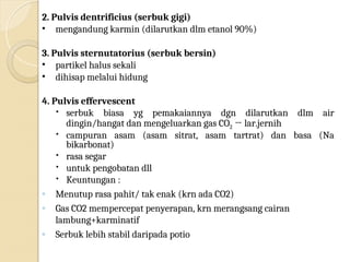 Materi serbuk, pulvis dan pulveres smk farmasi.ppt