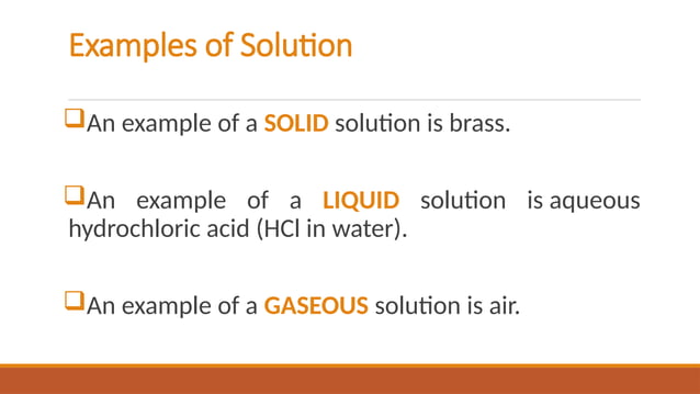 Main Parts of a Solution: Solute – The substance that gets dissolved 👉 ...