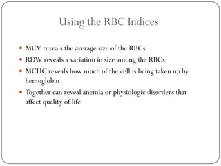 6. Blood cell indices in hematology ppt | PDF