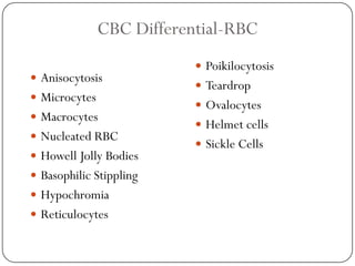 6. Blood cell indices in hematology ppt | PDF