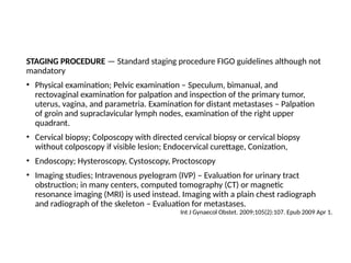 Keganasan Organ Genitalia, kanker cervix | PPTX