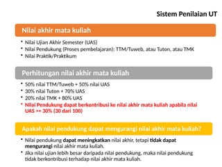 mengenal sistem ujian universitas terbuka | PPTX
