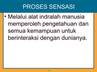 Proses Sensasi pada manusia sehingga menimbulkan persepsi | PPT