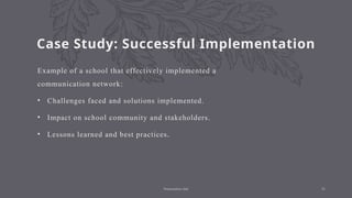 Establishing a Communication Network in School Management | PPTX