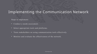 Establishing a Communication Network in School Management | PPTX