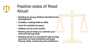 Read Aloud Activities in Kindergarten School | PPTX
