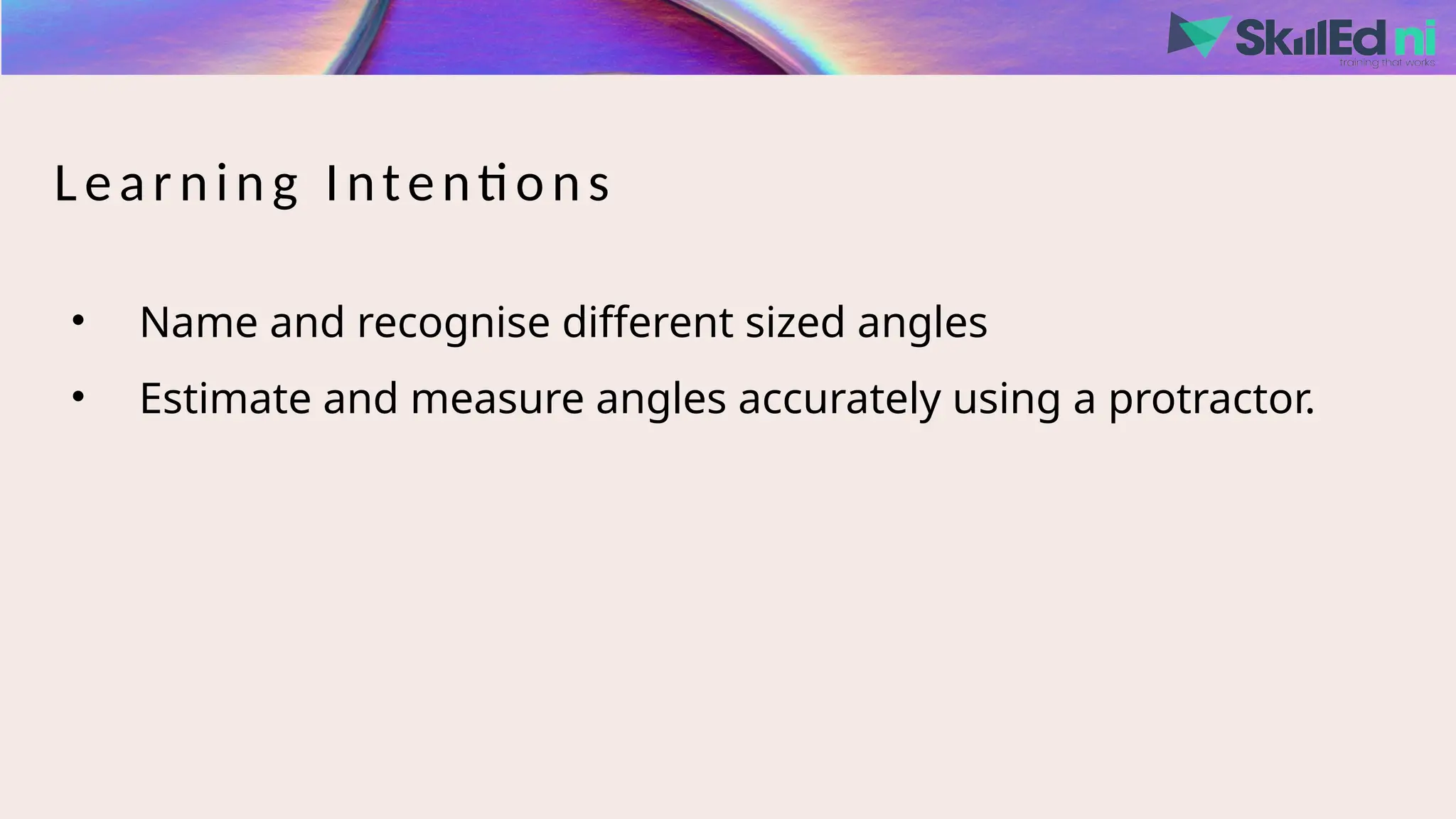 ES: Application of Number: Types of Angles | PPTX