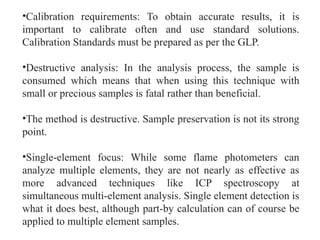 6. Flame Photometry Instrumental Analysis | PPTX