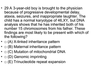 6. Pathology & Genetics Multiple Choice Questionnaire | PPT