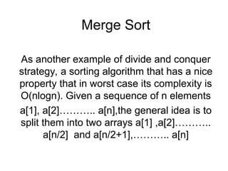 Implication of Merge sort (Artificial Intelligence).ppt