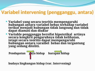 6. VARIABEL-PENELITIAN.pptinstrumen pene | PPT
