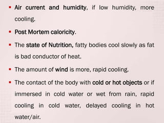 algor mortis or cooling of body after death THANATOLOGY | PDF