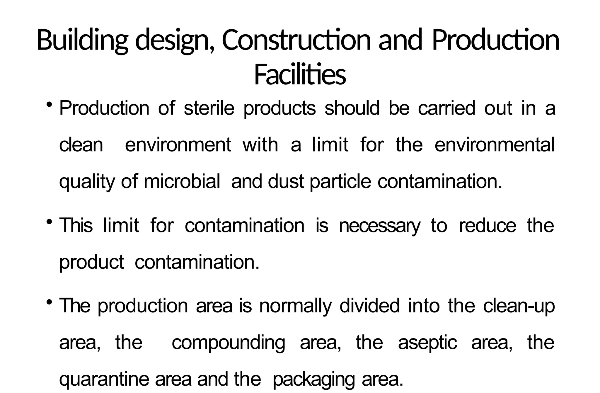 Aseptic Area in Pharma industry, Formulation and development, Maps | PPTX