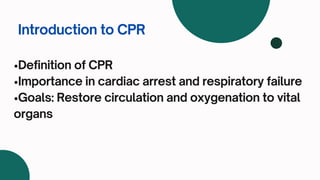 Presentation on Nursing Managementof CPR | PDF