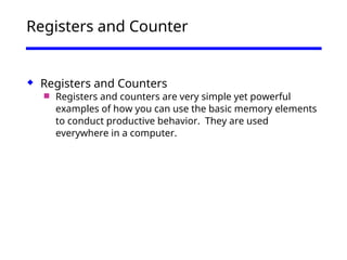 Registers and counters are very siRegisters and counters are | PPT