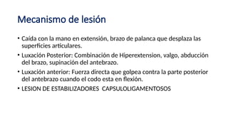 6. codo.pptx leione en codo traumatologia | PPTX