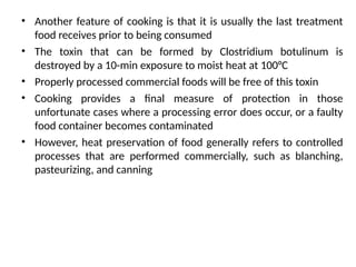 Heating mechanism in food preservation as a tool | PPTX