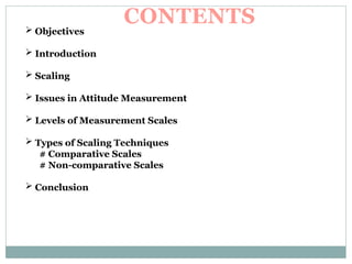 Scaling.pptx Scale rdinal Scale, Nominal Scale, Sample size, Order | PPTX
