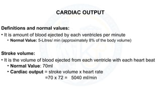 6.Cardiac Out put.pptx cardiac output physiology | PPTX