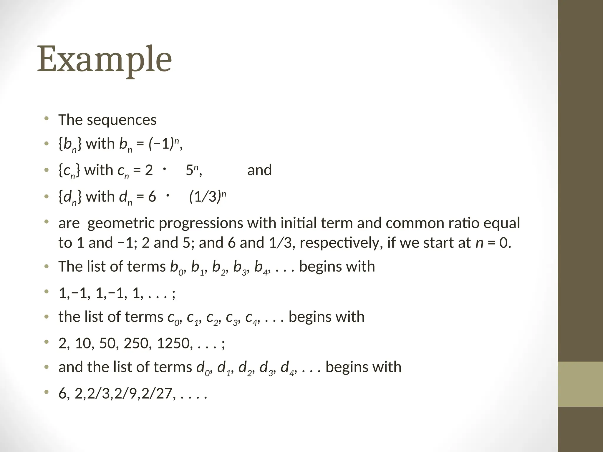 Sequences and summations Discrete structures.ppt