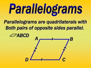 6-2, 6-4, 6-5 Parallel, rectangles, rhombi.ppt
