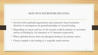 Wound healing, factors and other specialised | PPTX