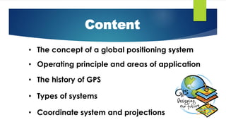 GPS principles and applications. Coordinate systems and projections | PDF