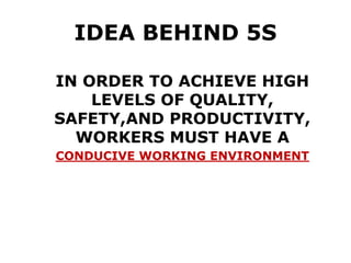 5 S Principles operation management project management | PDF
