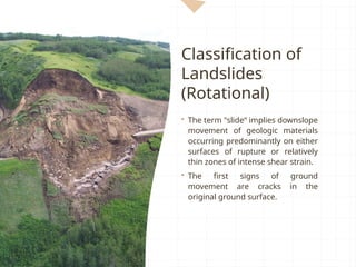 Introduction to types of Landslides and causes | PPTX