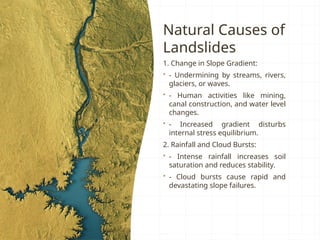 Introduction to types of Landslides and causes | PPTX