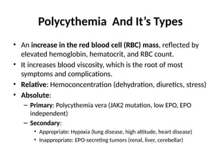 6. RBC disorders.pptx Pathologies of Red Blood Cells | PPTX