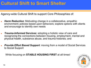 6.2 Smart Shelter: How Shelters Can Improve Outcomes in Housing First ...