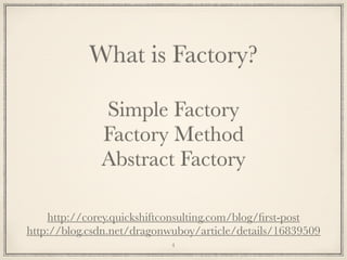 6.2 Move Creation Knowledge to Factory - Refactoring to Patterns | PPT