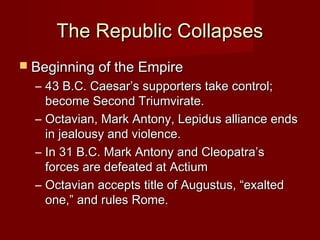 6 2 the roman empire (1) | PPT