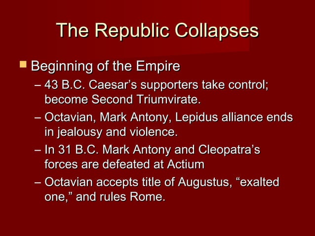 6 2 the roman empire (1) | PPT