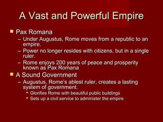 6 2 the roman empire (1) | PPT