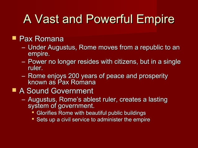 6 2 the roman empire (1) | PPT