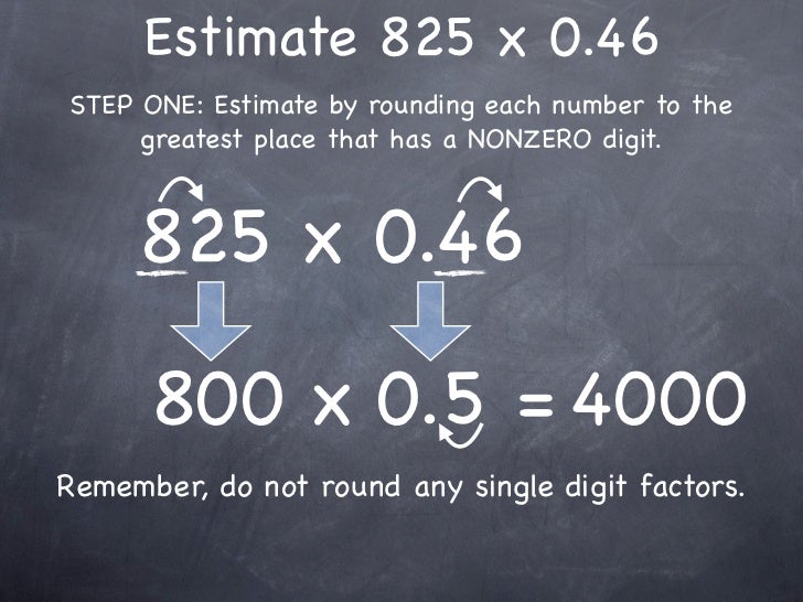 6-3 Estimating the Product of a Whole Number and a Decimal