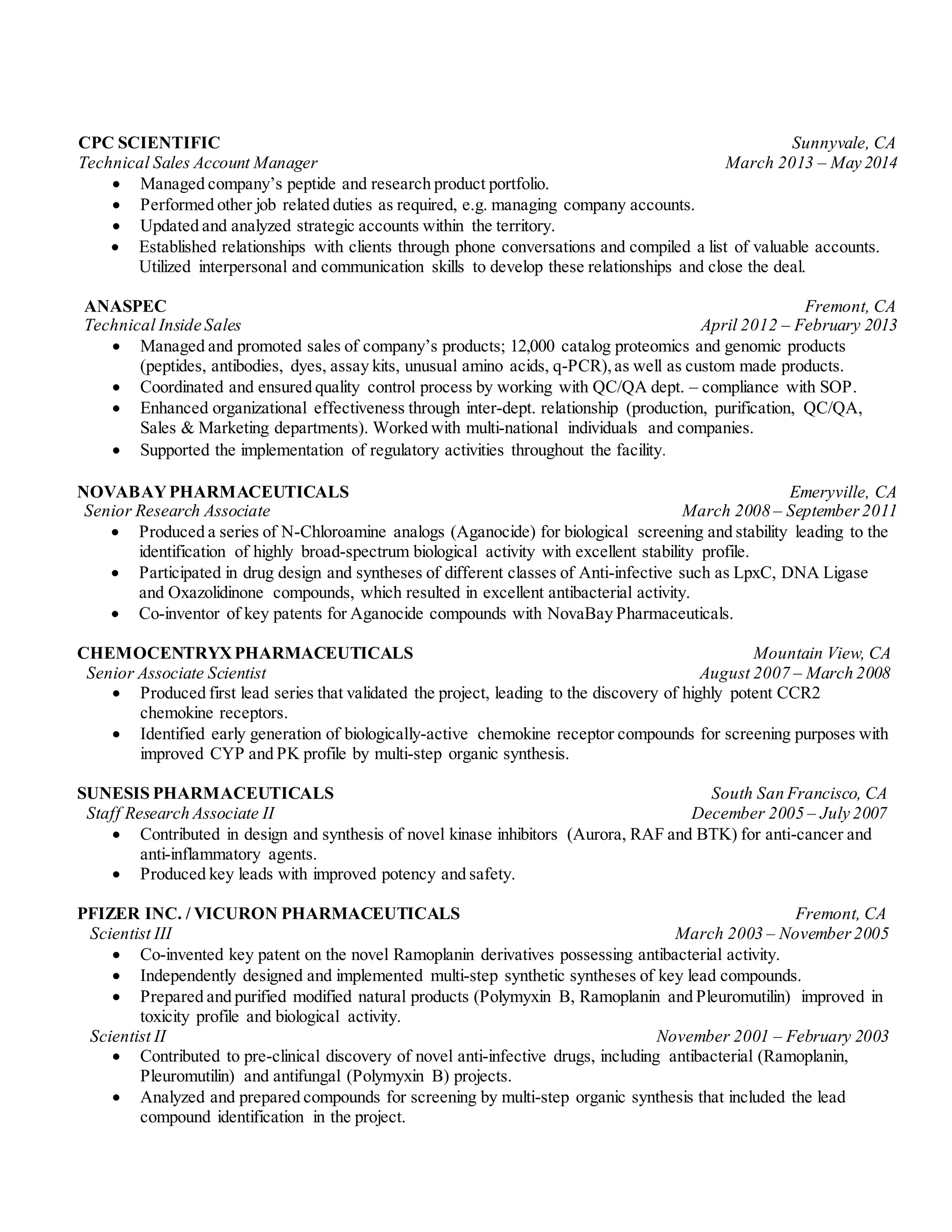 6 3-2016 regulatory affairs entry level resume bum kim | DOCX