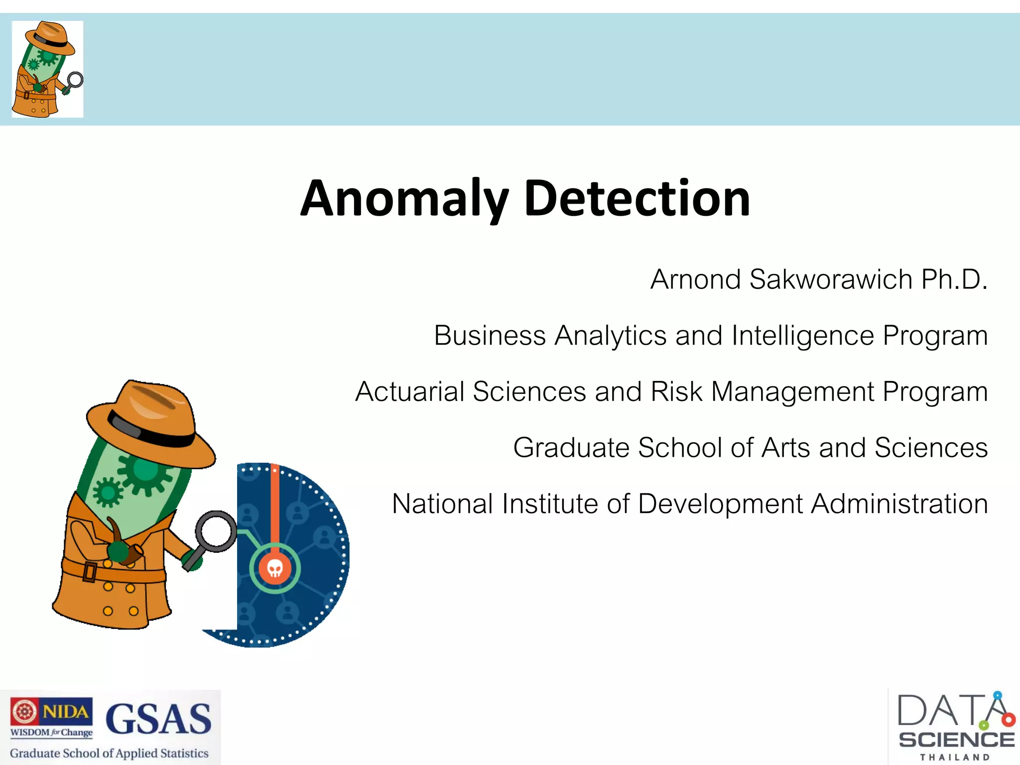 Anomaly detection and anti-money laundering โดย ปัณณวิชญ์ วิศัลยาวัฒน์ ...