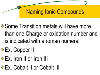 6 3 Naming Compounds | PPT