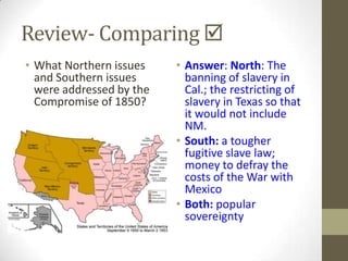 6.3 the union in peril 1850 1861 | PPTX