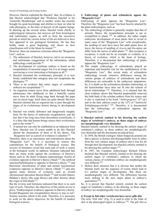 Embryological evidences opposite to Darwin’s theory: Biogenetic law ...