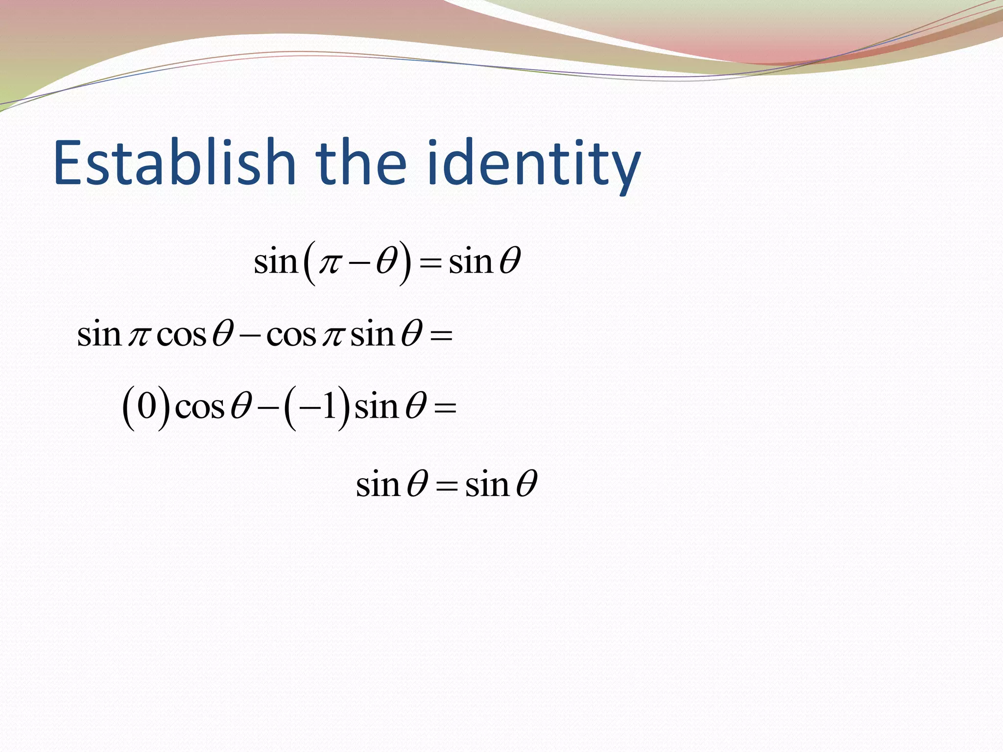 6 4 3 Sum And Difference Formulas Pptx