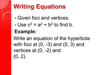 6 4 hyperbolas | PPTX