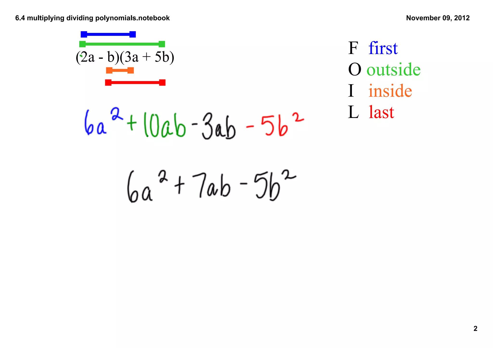 6.4 multiplying and dividing polynomials | PPT