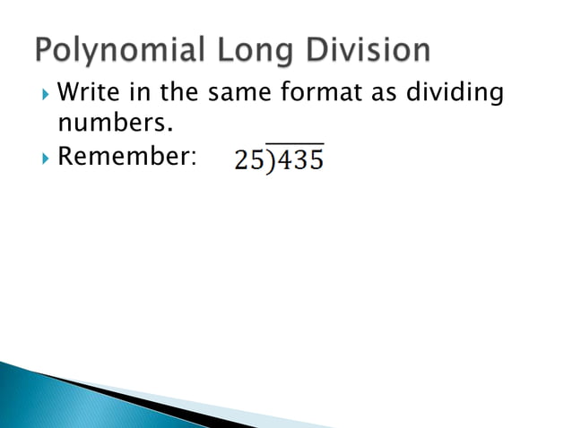 6.5 remainder and factor theorems | PPT