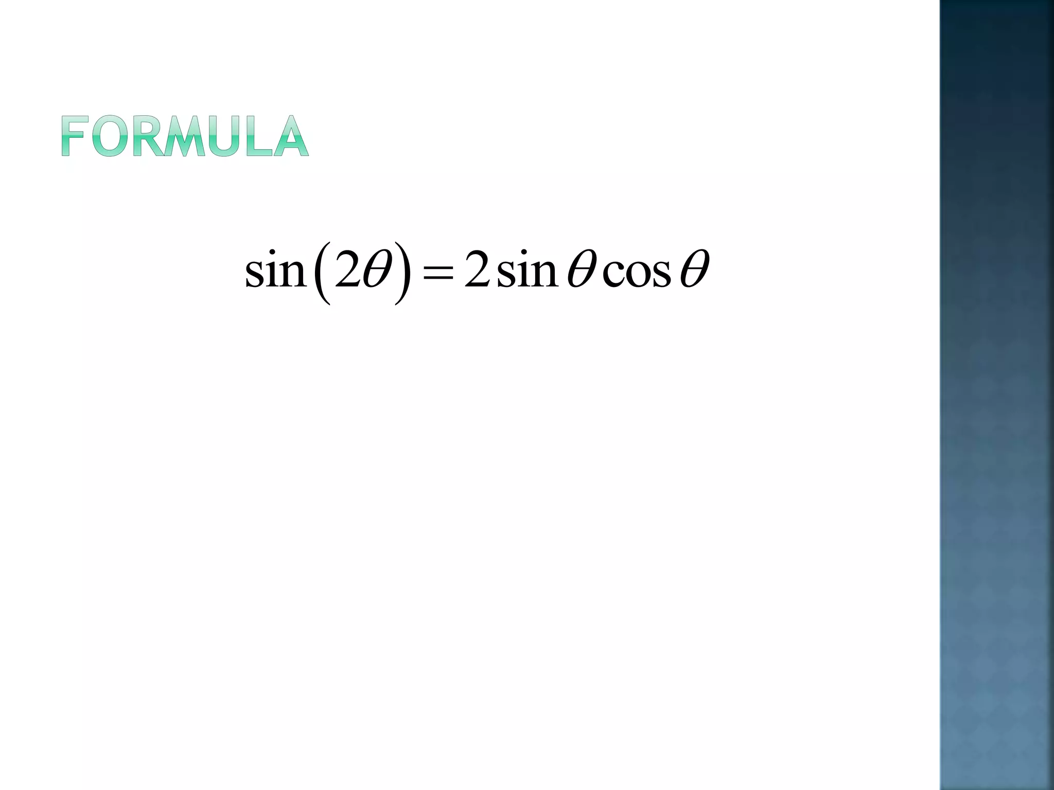 6.5.1 double angle formulas | PPTX
