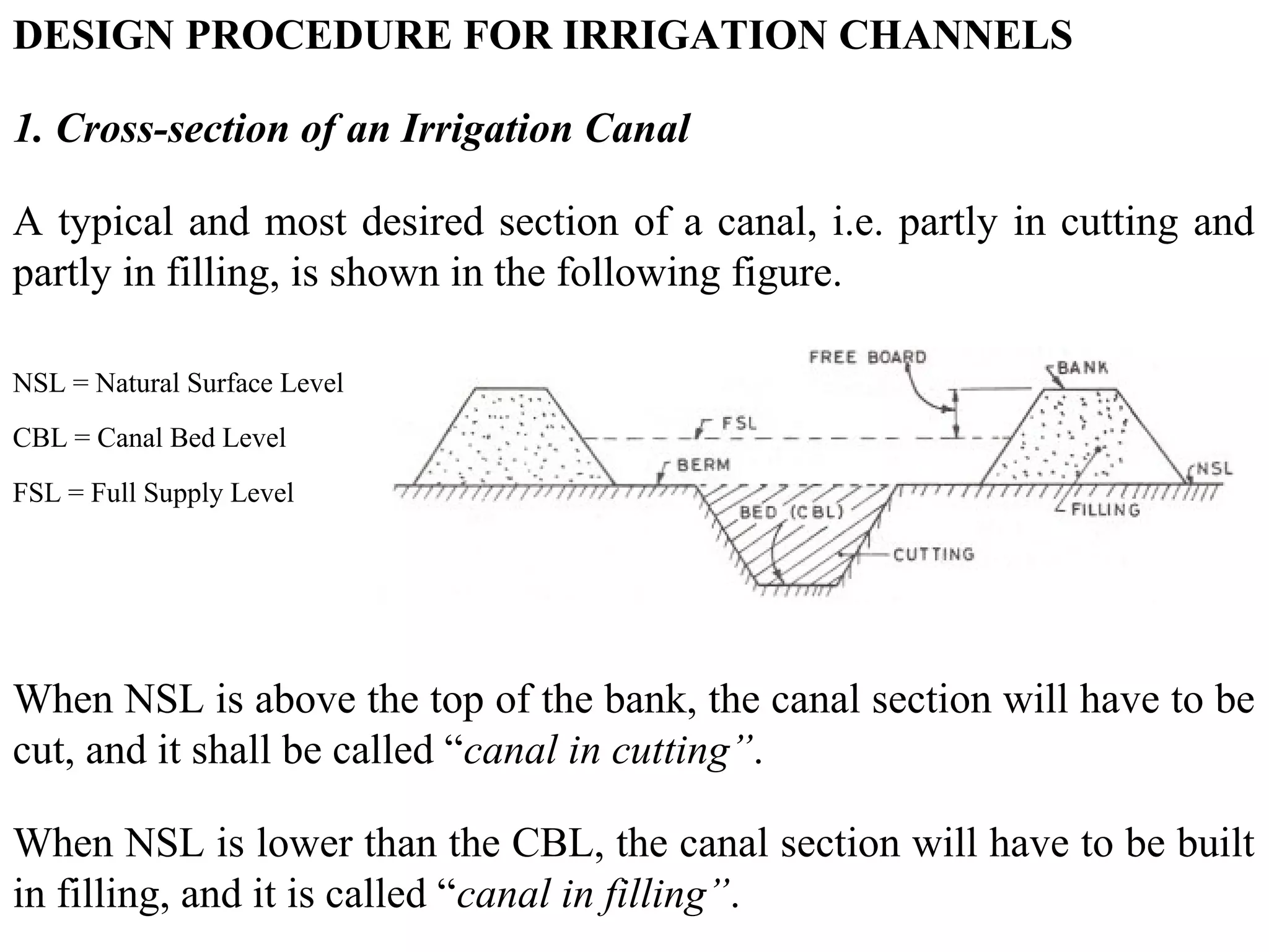 Design of a channel Reach | PPT